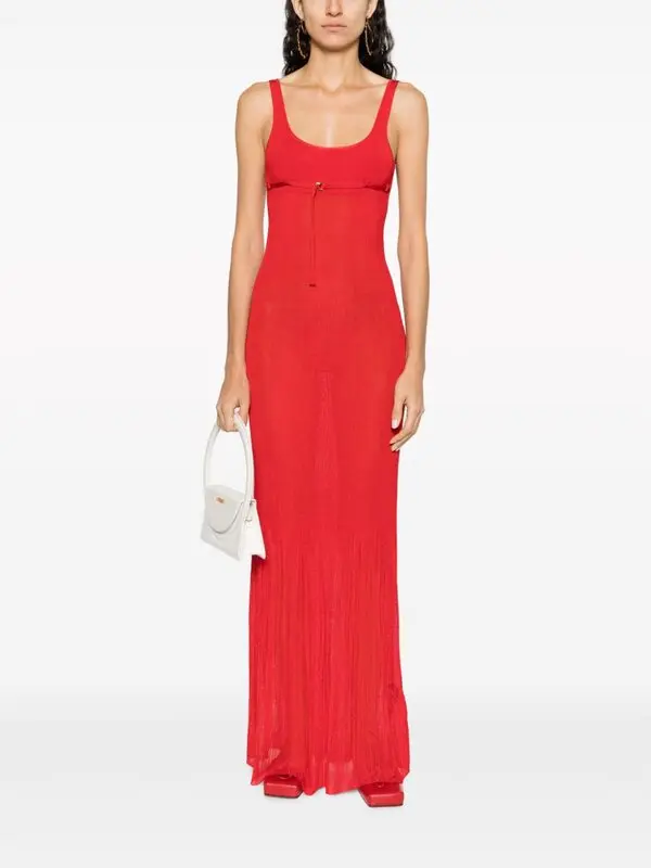 Jacquemus La Robe Maille Maxi Dress - Red