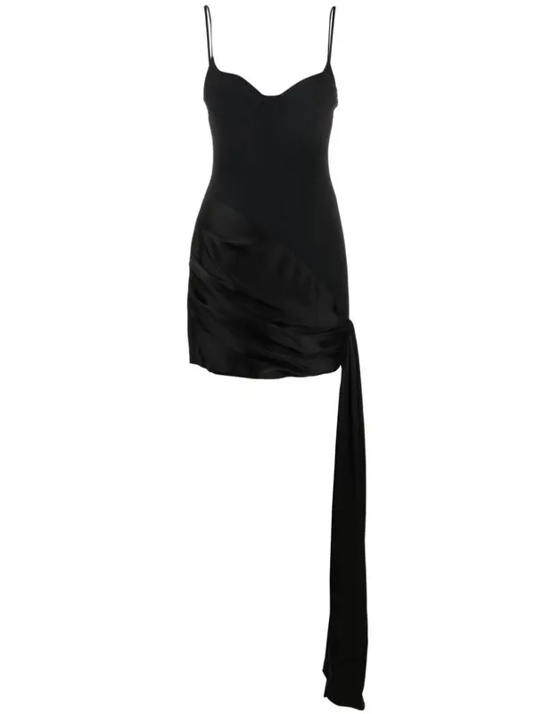 David Koma Draped-skirt Panelled Minidress