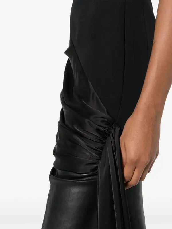 David Koma Draped-skirt Panelled Minidress