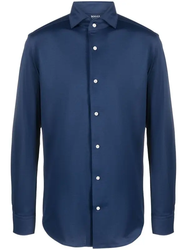 Boggi Milano Long-sleeve Jersey Shirt