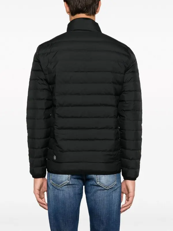 Boggi Milano Logo-embroidered Zip-up Quilted Jacket