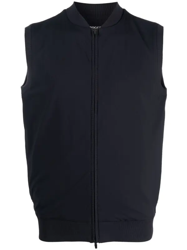 Boggi Milano Zip-up Stretch-jersey Gilet
