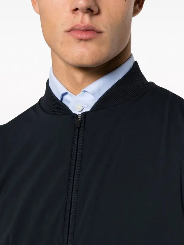Boggi Milano Zip-up Stretch-jersey Gilet