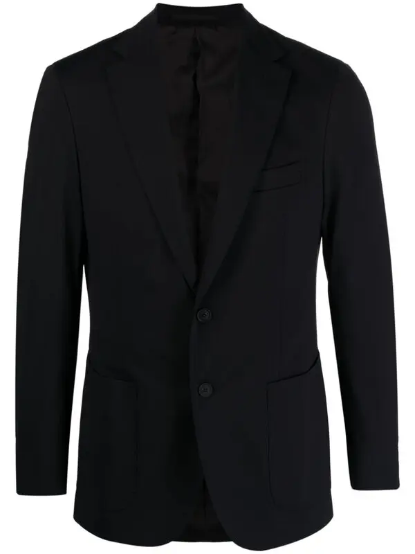 Boggi Milano Peak-lapels Single-breasted Blazer - Black