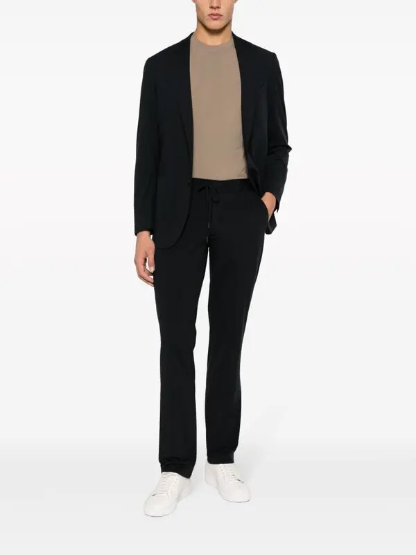 Boggi Milano Peak-lapels Single-breasted Blazer - Black