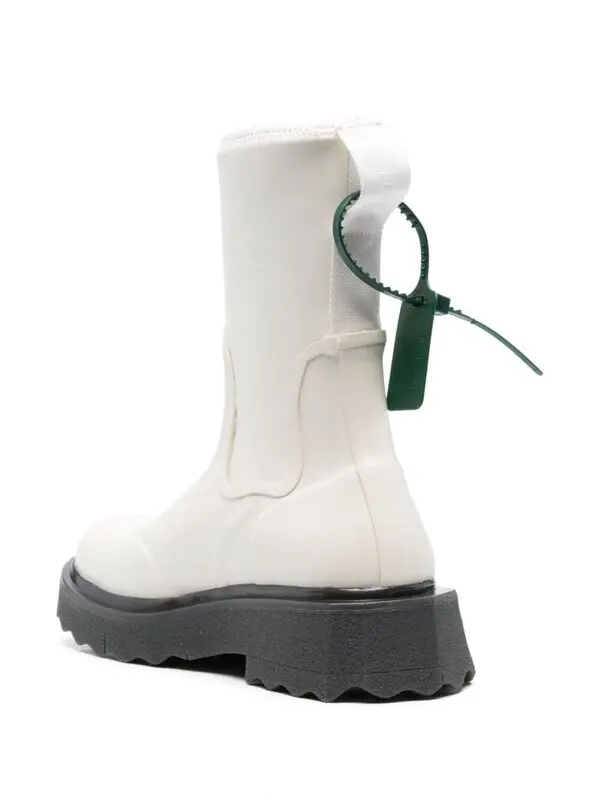 Off-White Slogan-print Ankle Boots