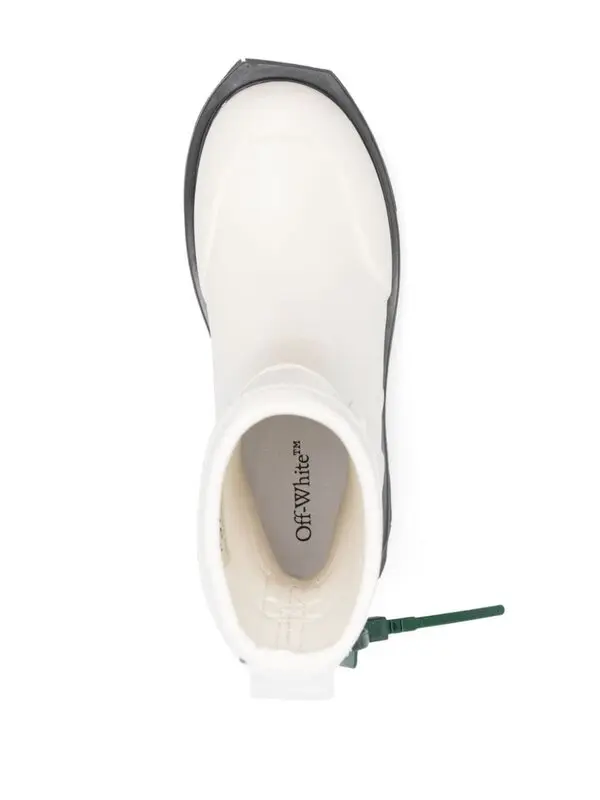 Off-White Slogan-print Ankle Boots