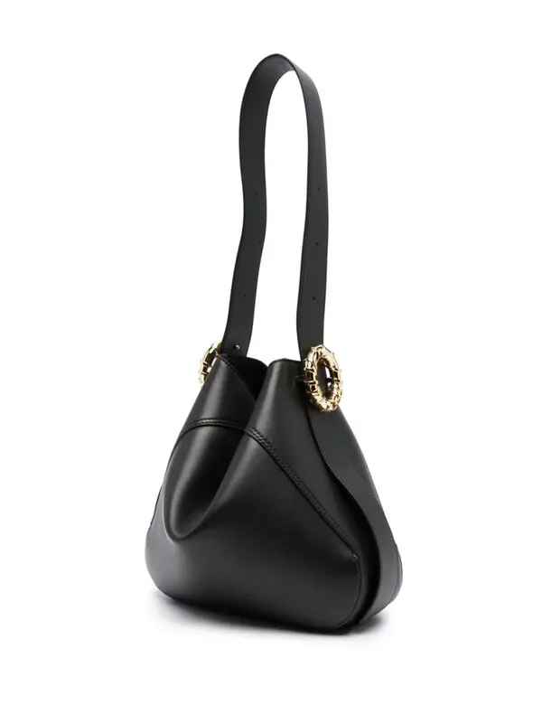LANVIN Melodie Leather Shoulder Bag - Black