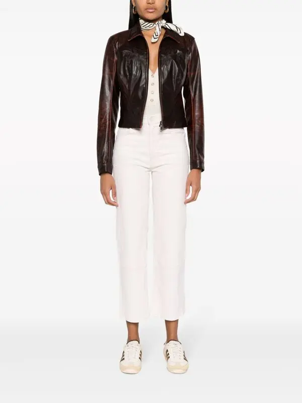 MOTHER The Rambler Straight-leg Jeans - Neutrals