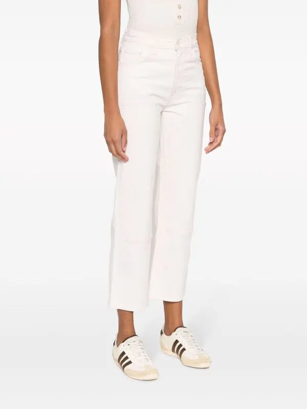 MOTHER The Rambler Straight-leg Jeans - Neutrals