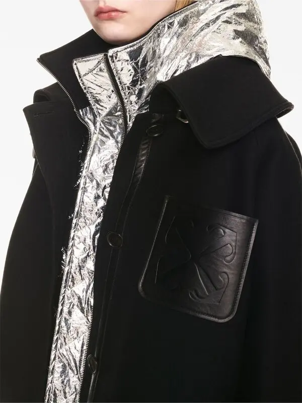Off-White Arrows Layered Parka Coat