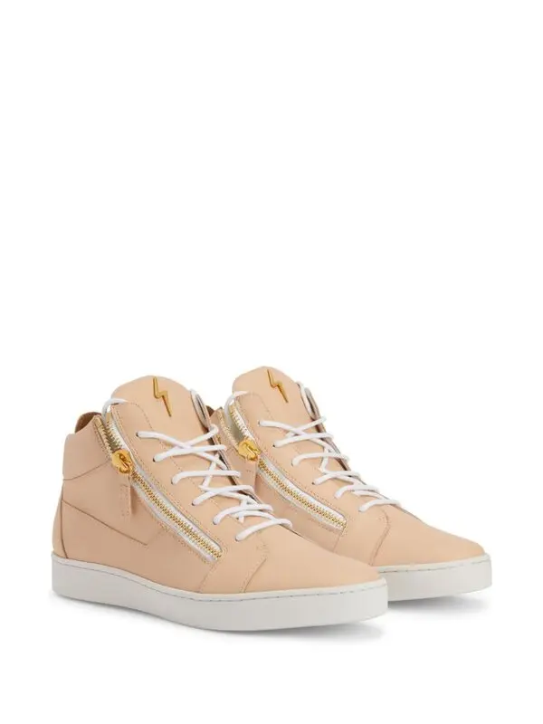 GIUSEPPE ZANOTTI Kriss Mid-top Sneakers - Neutrals