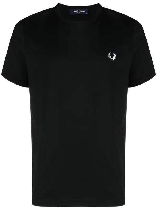 Fred Perry Ringer Short-sleeve T-shirt - Black