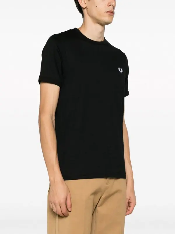 Fred Perry Ringer Short-sleeve T-shirt - Black