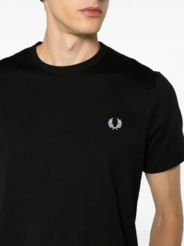 Fred Perry Ringer Short-sleeve T-shirt - Black