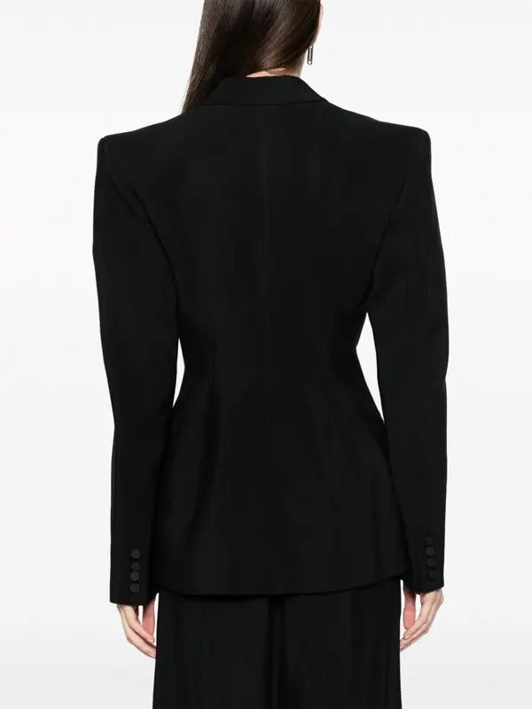 MUGLER Cut-out Structured Blazer