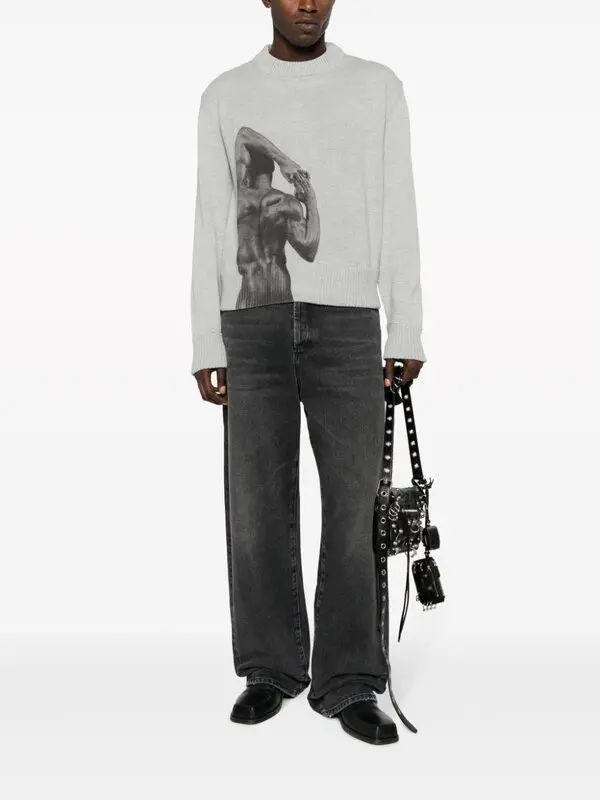 HONEY FUCKING DIJON Intarsia-knit Wool-blend Jumper