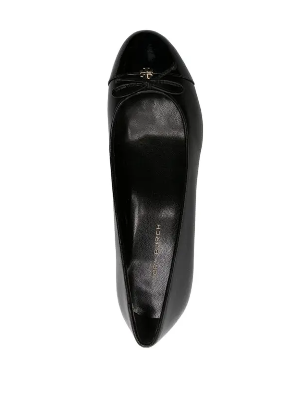 Tory Burch 45mm Cap-toe Leather Pumps - Black