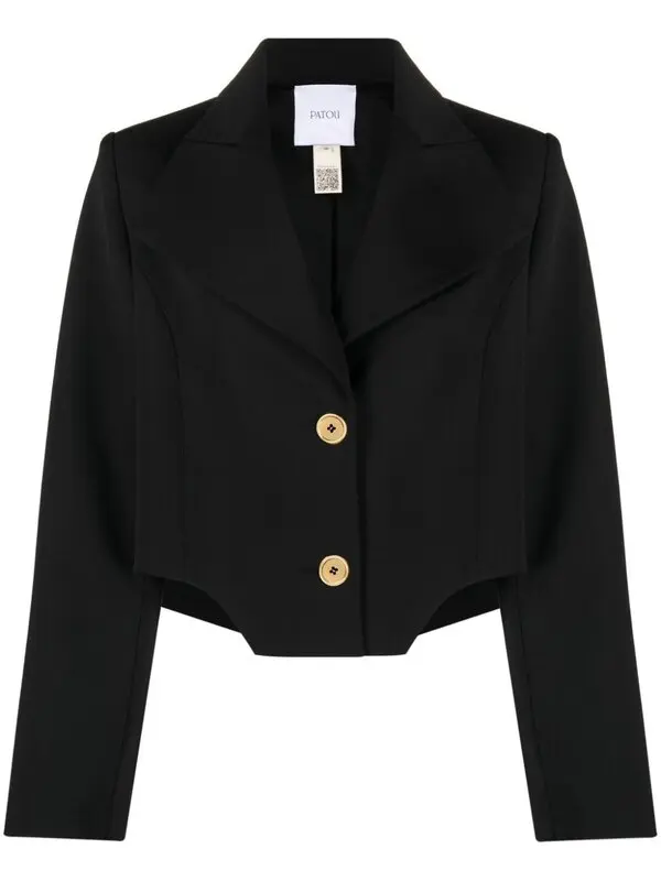Patou Cropped Virgin Wool-blend Blazer