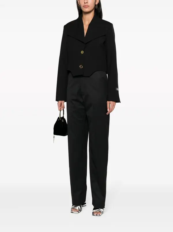 Patou Cropped Virgin Wool-blend Blazer