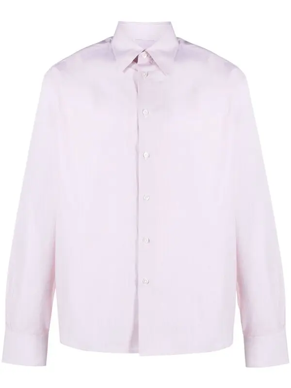 LANVIN Pinstripe-print Cotton Shirt - White