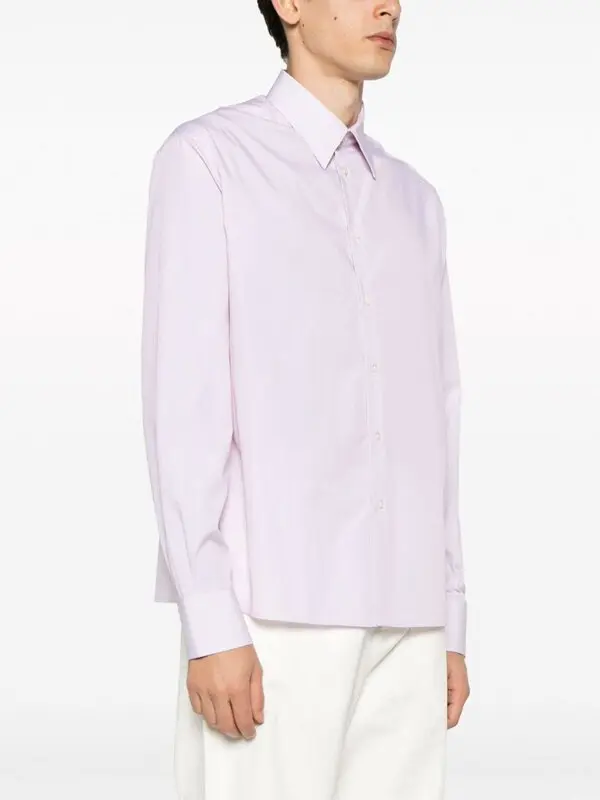 LANVIN Pinstripe-print Cotton Shirt - White