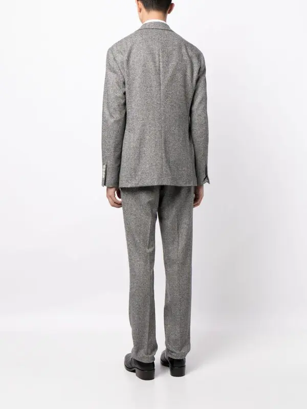 Brunello Cucinelli Wool-blend Herringbone Two-piece Suit