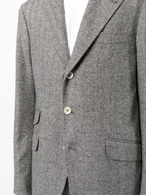 Brunello Cucinelli Wool-blend Herringbone Two-piece Suit