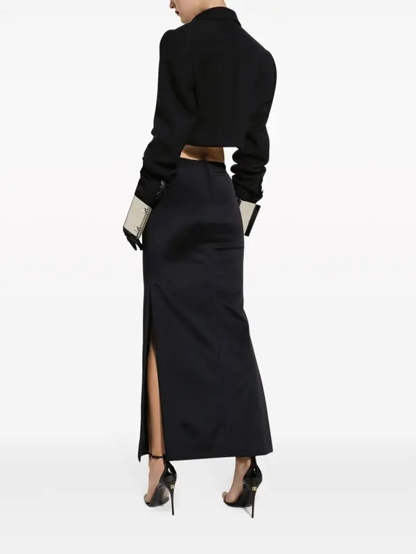 Dolce & Gabbana Maxi High-slitted Cady Skirt