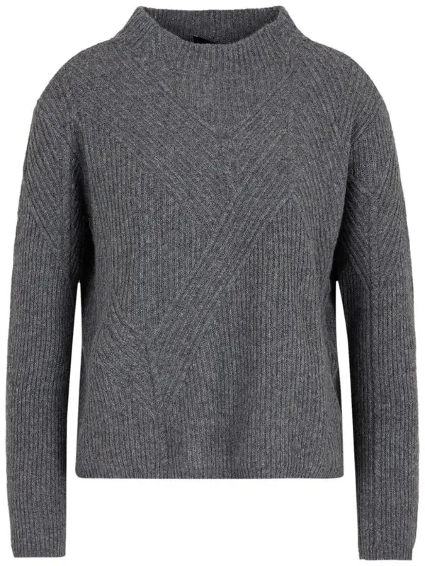 Emporio Armani Ribbed Knit Wool-blend Jumper