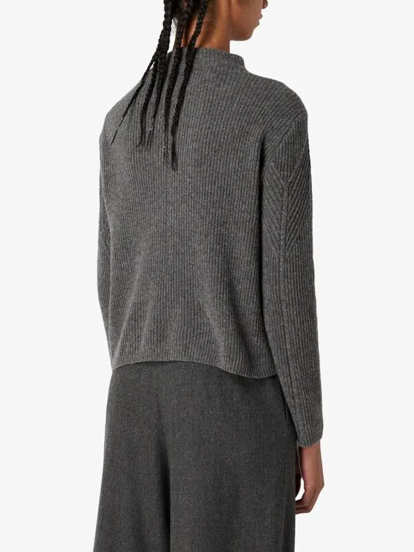 Emporio Armani Ribbed Knit Wool-blend Jumper