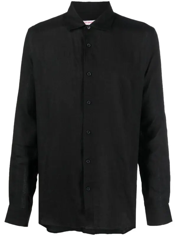 Orlebar Brown Giles Long-sleeve Linen Shirt