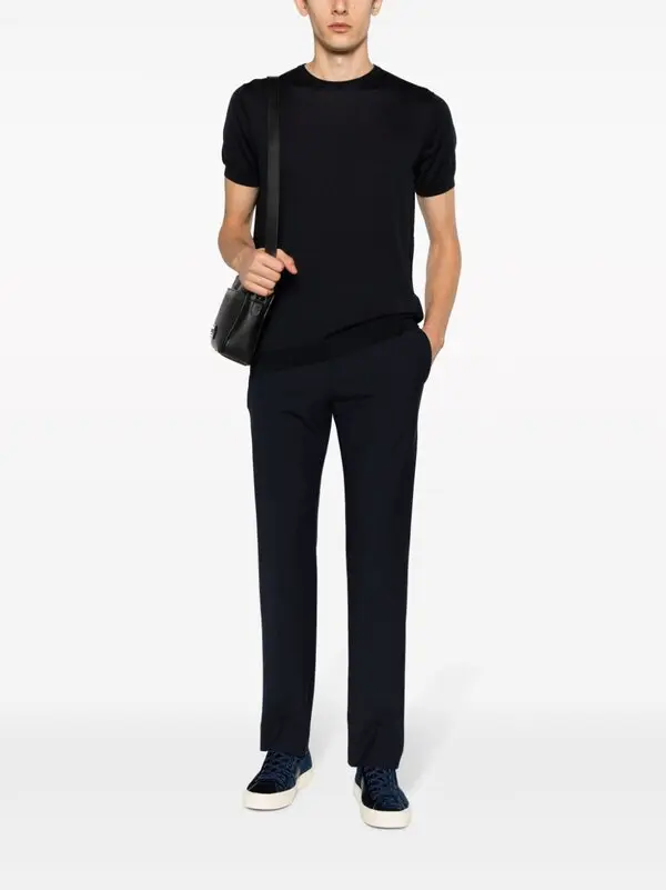 Giorgio Armani Fine-knit T-shirt - Blue