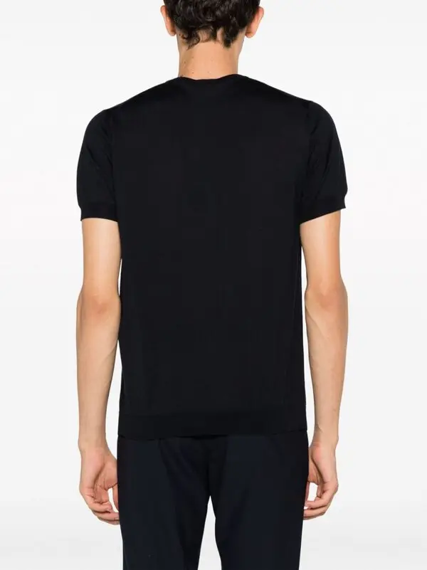 Giorgio Armani Fine-knit T-shirt - Blue