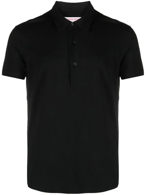 Orlebar Brown Sebastian Cotton-silk Polo Shirt - Black