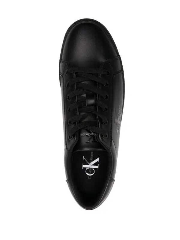 Calvin Klein Logo-embossed Leather Sneakers