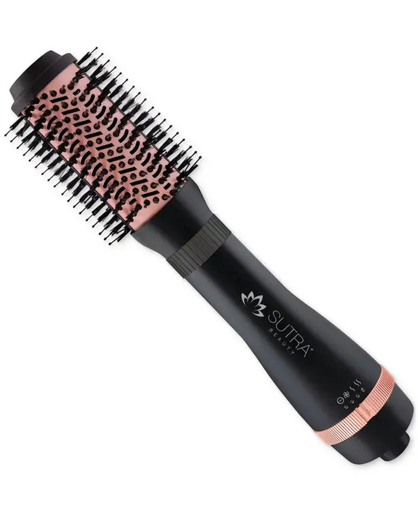 SUTRA BEAUTY 2-pc. Interchangeable 2" Blowout Brush Set - Black And Rose Gold