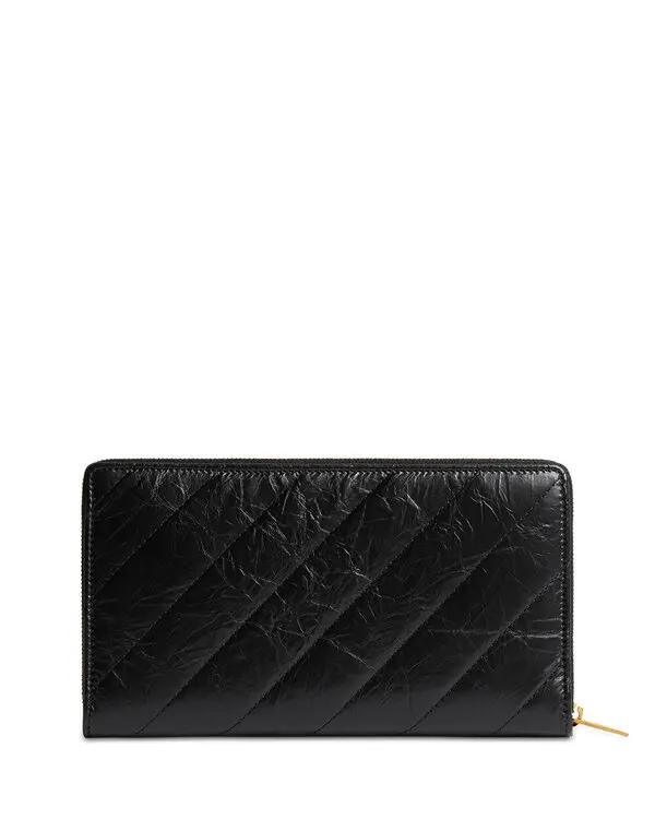 Balenciaga Crush Continental Wallet Quilted