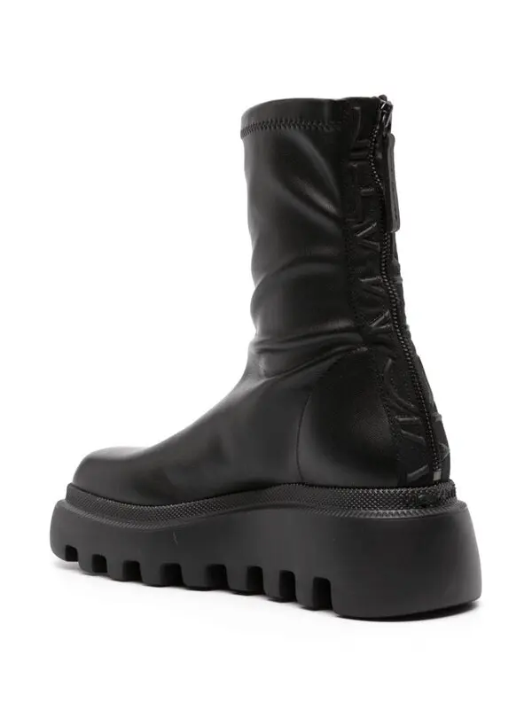 VIC MATIE Saudi Embossed-logo Ankle Boots