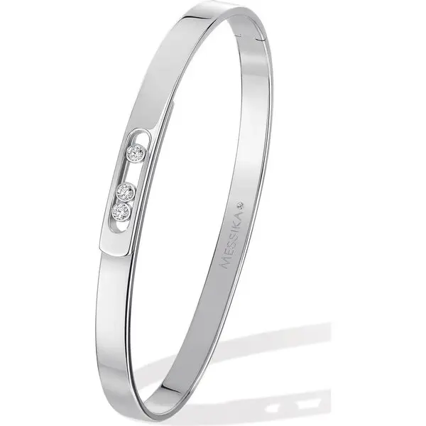 Messika Move Noa Diamond Bangle - White Gold