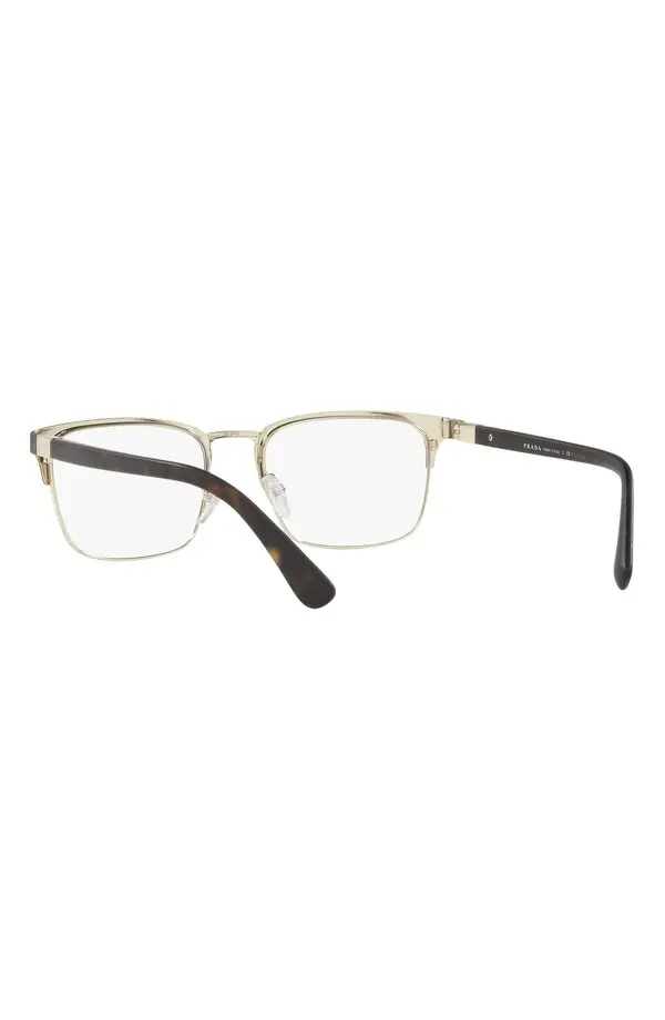 Prada Heritage Square Optical Glasses - Matte Pale Gold