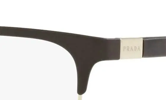 Prada Heritage Square Optical Glasses - Matte Pale Gold