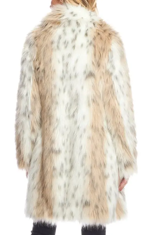Fabulous Furs Fireside Faux Fur Coat In Snow Lynx 60% Off