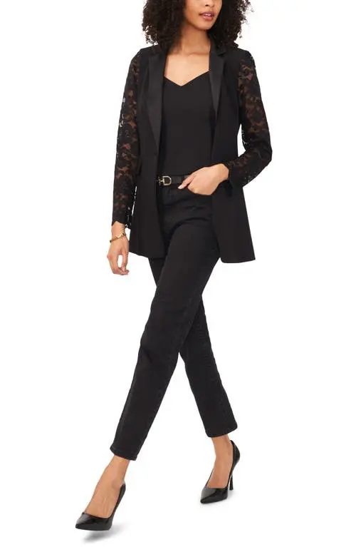 Vince Camuto Lace Sleeve Blazer