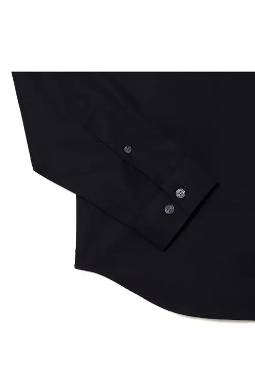 Lacoste Regular Fit Solid Poplin Button-up Shirt - Hde Abimes