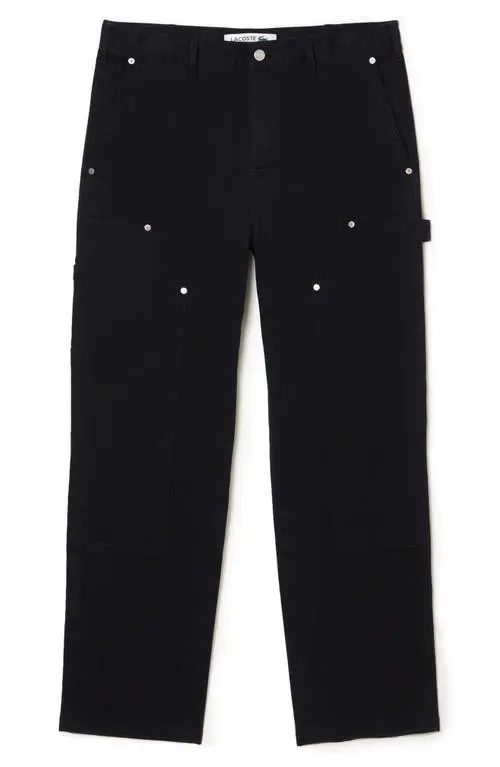 Lacoste Straight Fit Stretch Carpenter Pants - 031 Noir