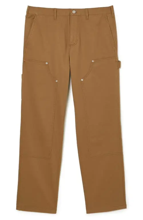 Lacoste Straight Fit Stretch Carpenter Pants - Six Cookie