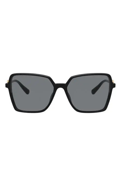 Versace 57mm Square Sunglasses - Black/dark Grey