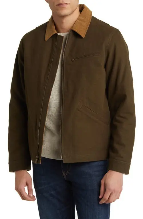 Pendleton Tahoma Canvas Trucker Jacket - Dark Olive