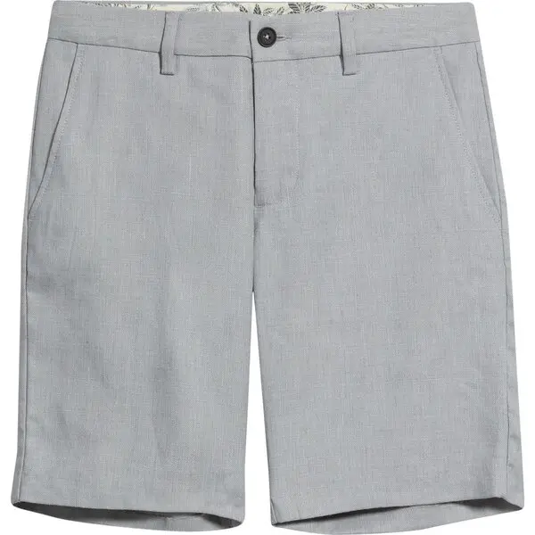 Tommy Bahama Lahaina Bay Flat Front Linen Blend Shorts - Bala Shark